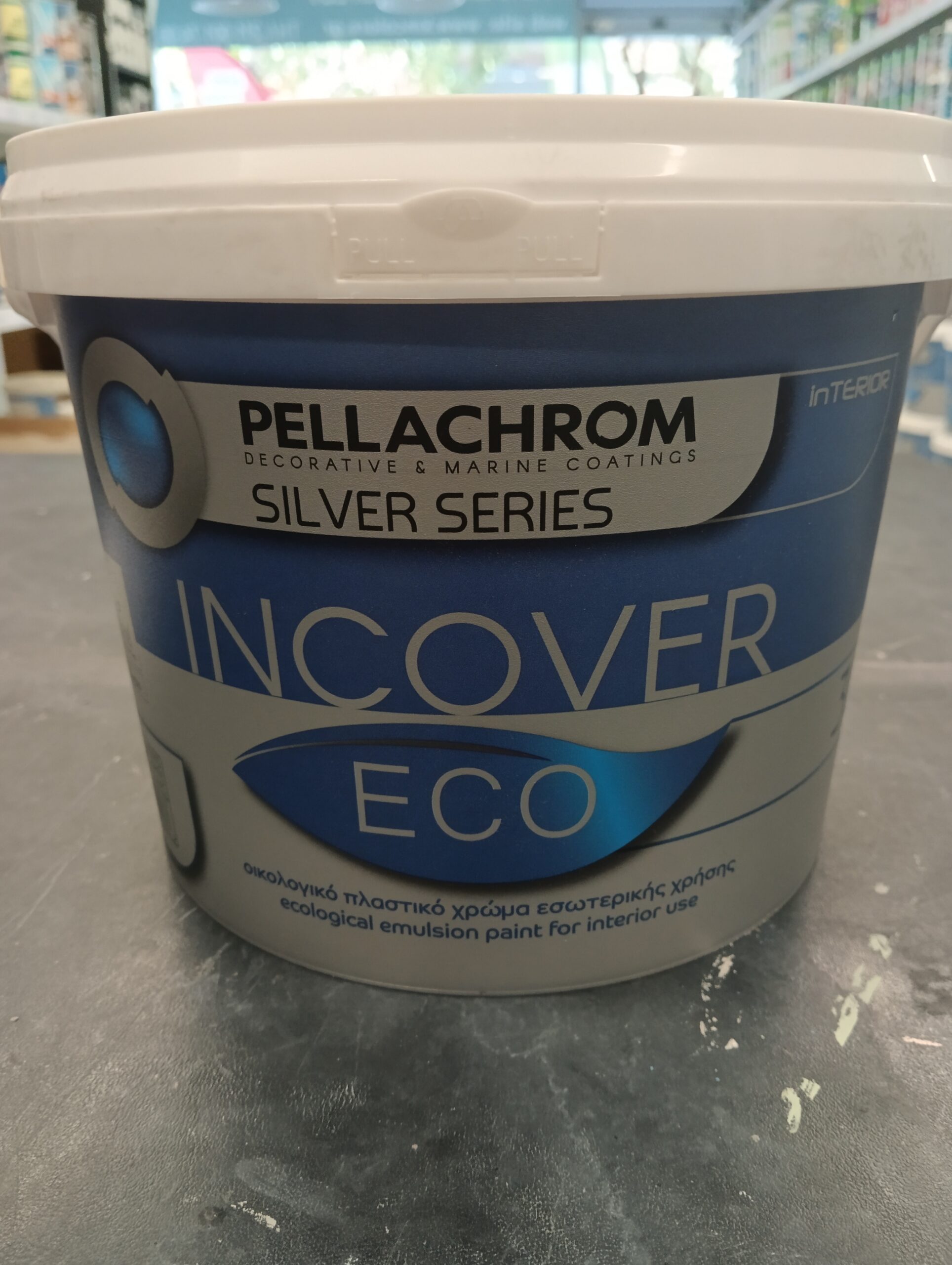ΠΛΑΣΤΙΚΟ ΧΡΩΜΑ ΛΕΥΚΟ INCOVER ECO SILVER SERIES PELLACHROM 3L/10L ...