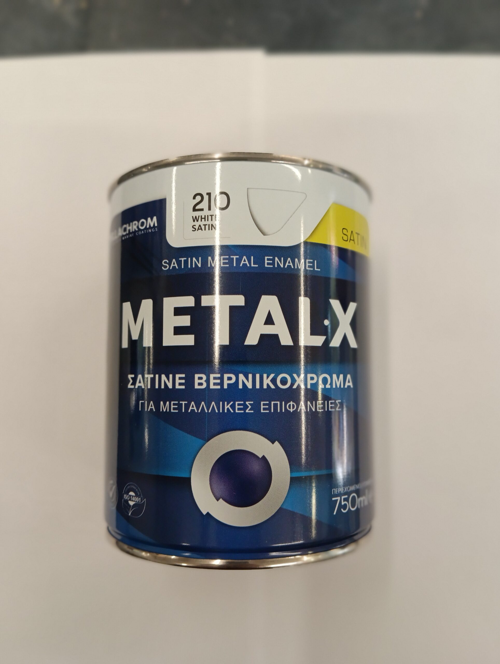 METAL-X ΒΕΡΝΙΚΟΧΡΩΜΑ ΘΑΛΑΣΣΗΣ ΣΑΤΙΝΕ ΛΕΥΚΟ 210 PELLACHROM ...